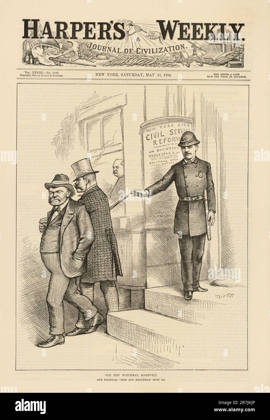 Theodore Roosevelt 1884 Stock Photo - Alamy