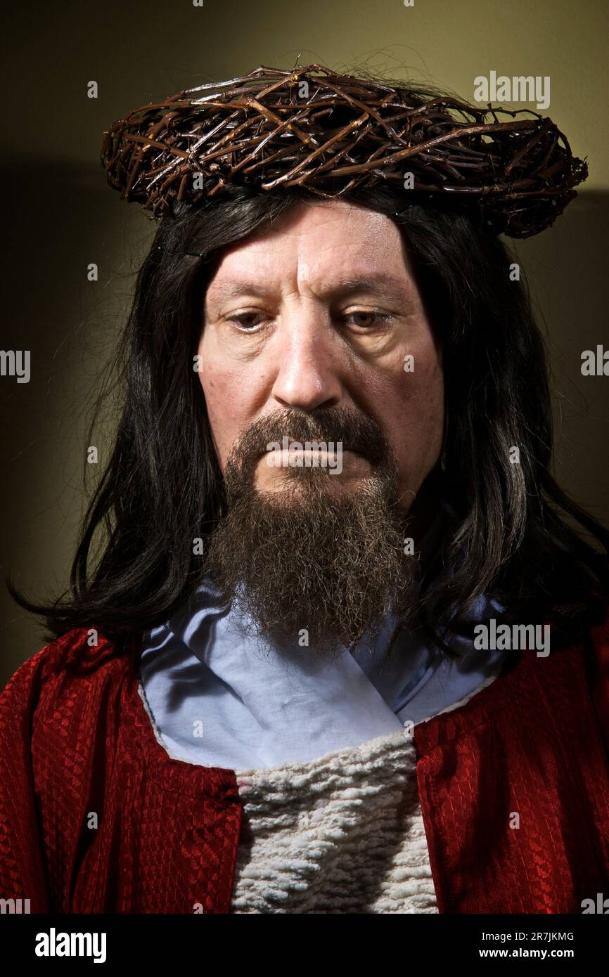 A parishioner playing the role of Jesus Christ during the annual Good ...