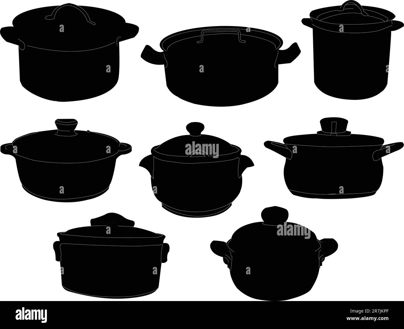 casseroles collection - vector Stock Vector Image & Art - Alamy