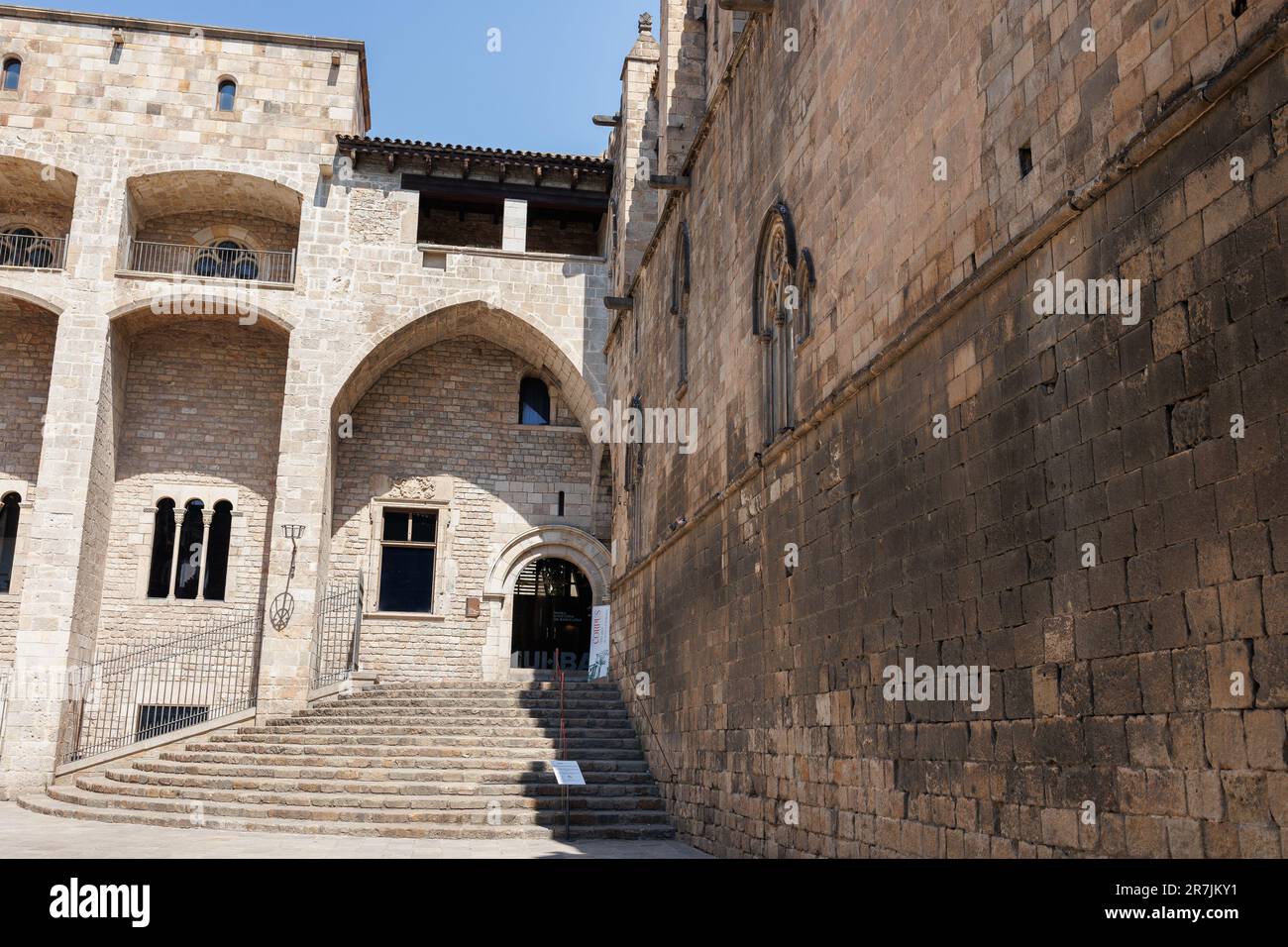 Placa del Rei, King's Square, a 14th-century Medieval Public Square in ...