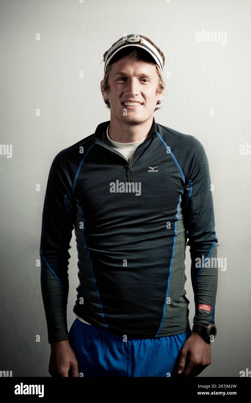Portrait of an ultra marathon runner before a race Stock Photo - Alamy