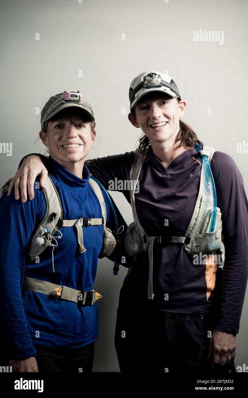 Three ultra runners hi-res stock photography and images - Alamy