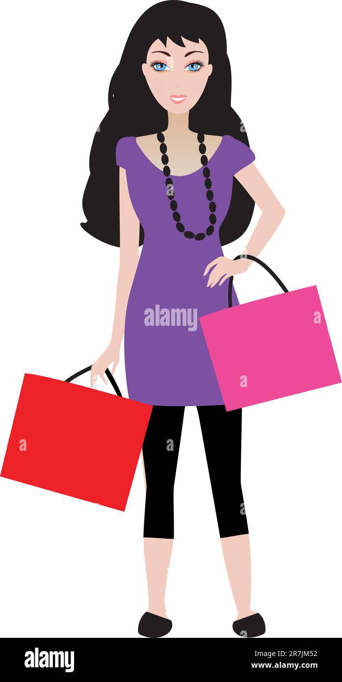 Female consumer Stock Vector Images - Alamy