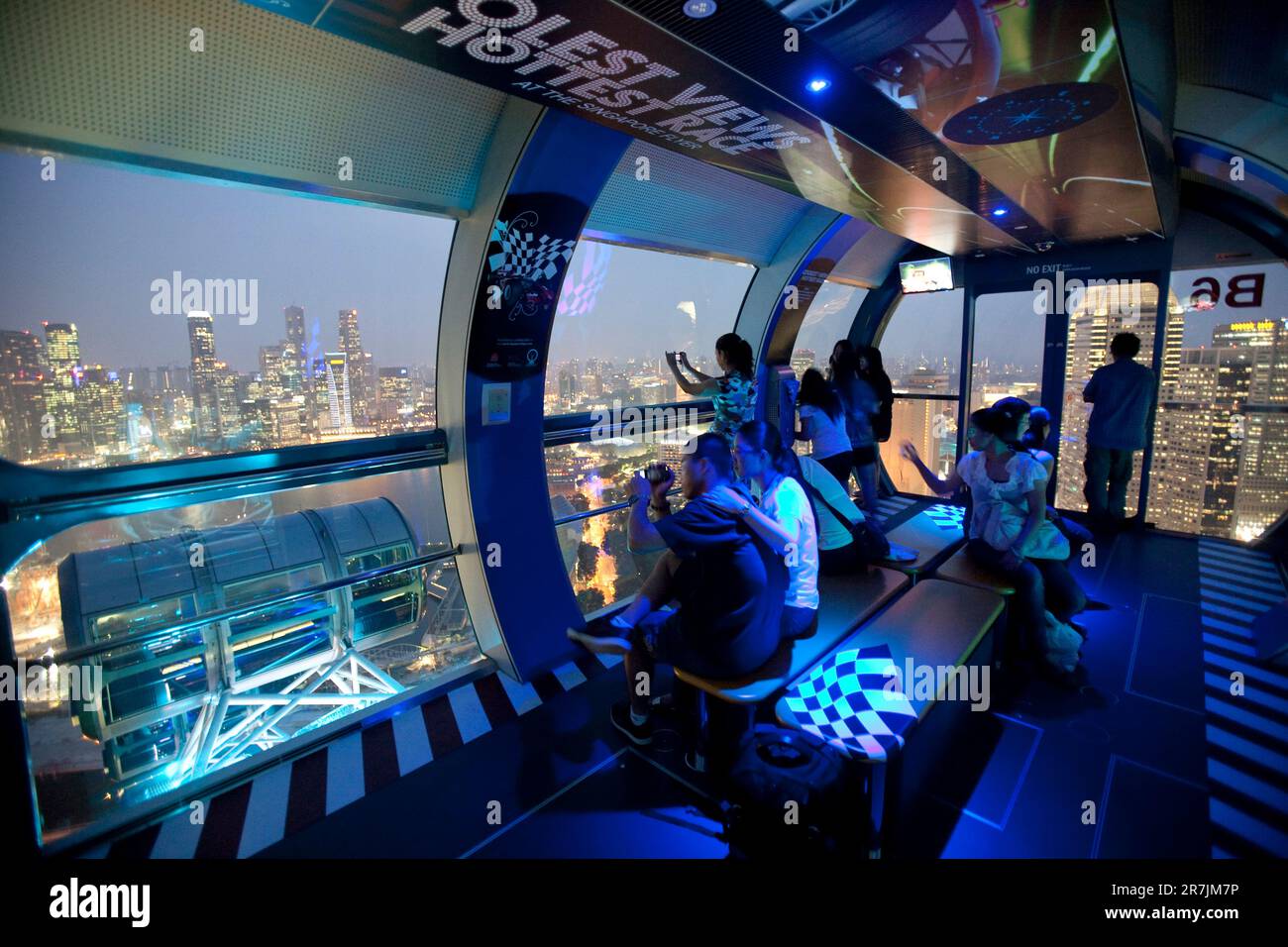 The Singapore Flyer, a 42 story high observation wheel, built to give ...