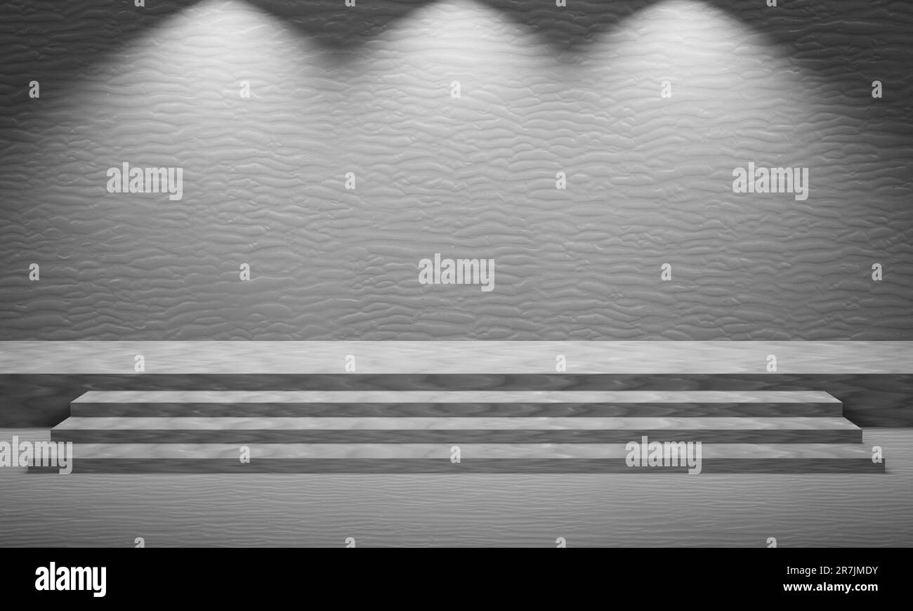 3d wall stage concrete texture 3d rendering Stock Photo - Alamy