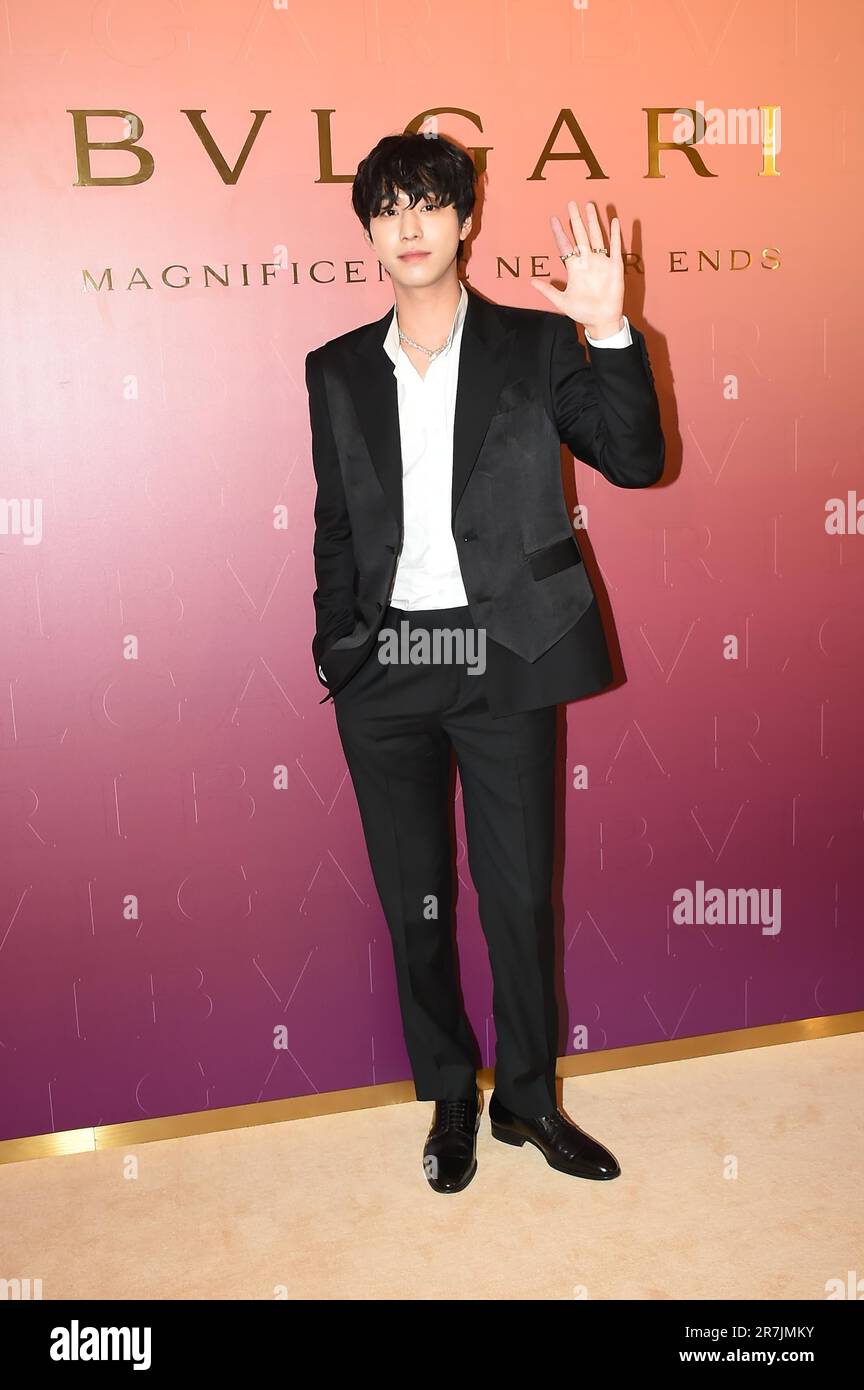 Canadian actor and singer Ahn Hyo-seop attends Bvlgari activity in Hong ...
