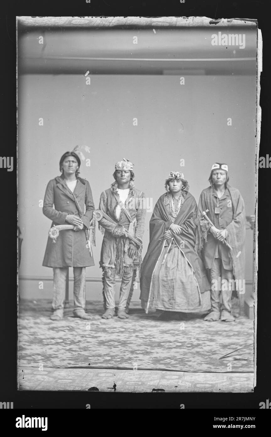 Indian Group c. 1860-1870 Stock Photo - Alamy