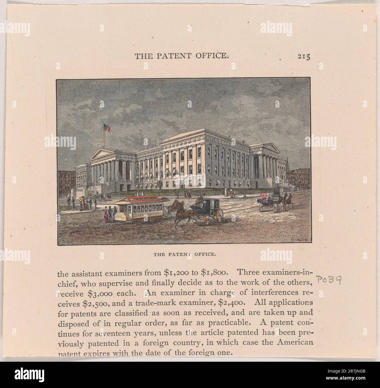 The Patent Office c. 1880 Stock Photo - Alamy