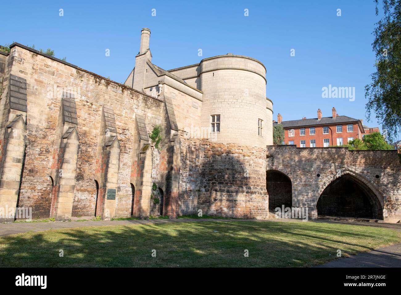 Summer day at Nottingham Castle, Nottinghamshire England UK Stock Photo ...
