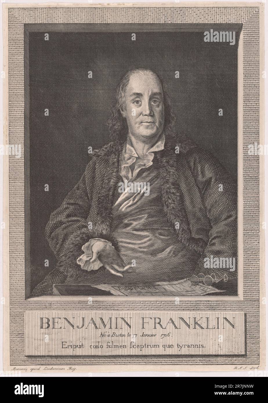 Benjamin Franklin c. 1780 Stock Photo - Alamy