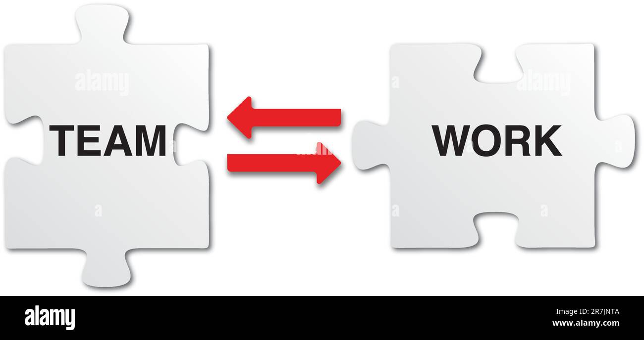 Teamwork metaphor Stock Vector Images - Alamy