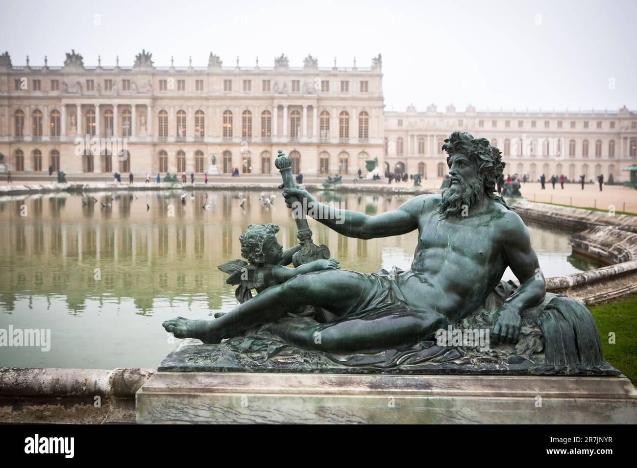 Statues at the Versailles Palace outside Paris, France Stock Photo - Alamy