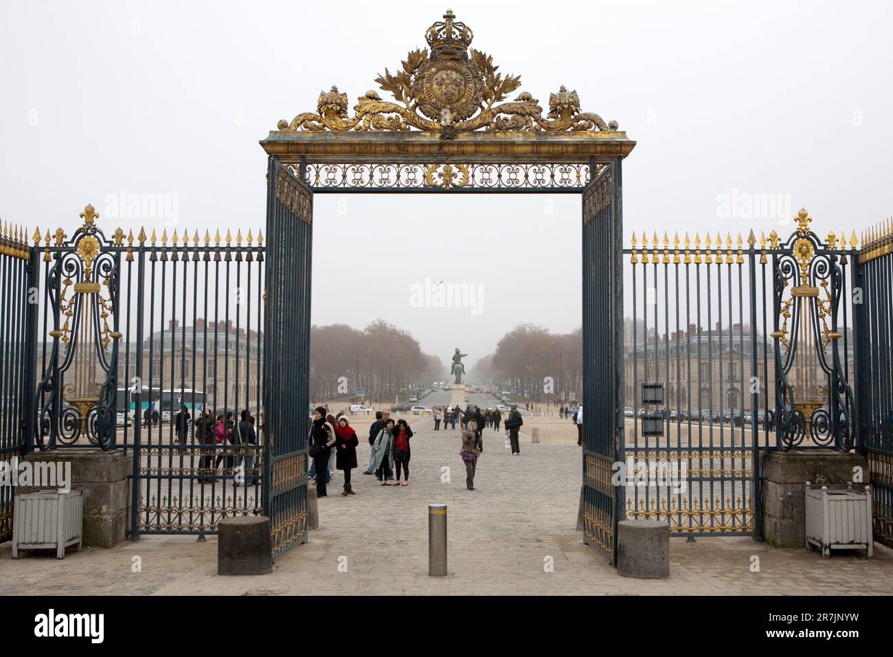 A gate inside the Versailles Palace outside Paris, France Stock Photo ...