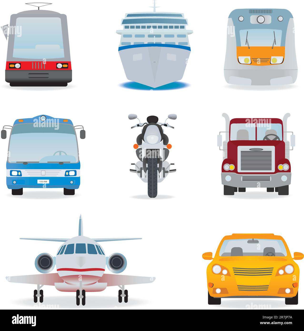 Transport set. Vector illustration for you design Stock Vector Image ...