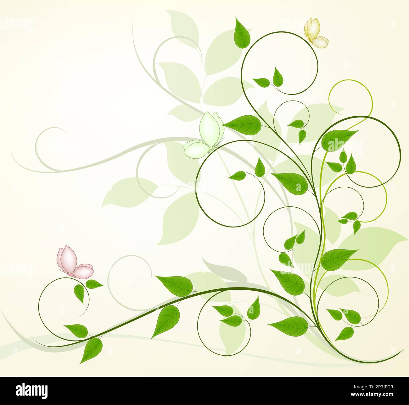 Floral background vector Stock Vector Image & Art - Alamy