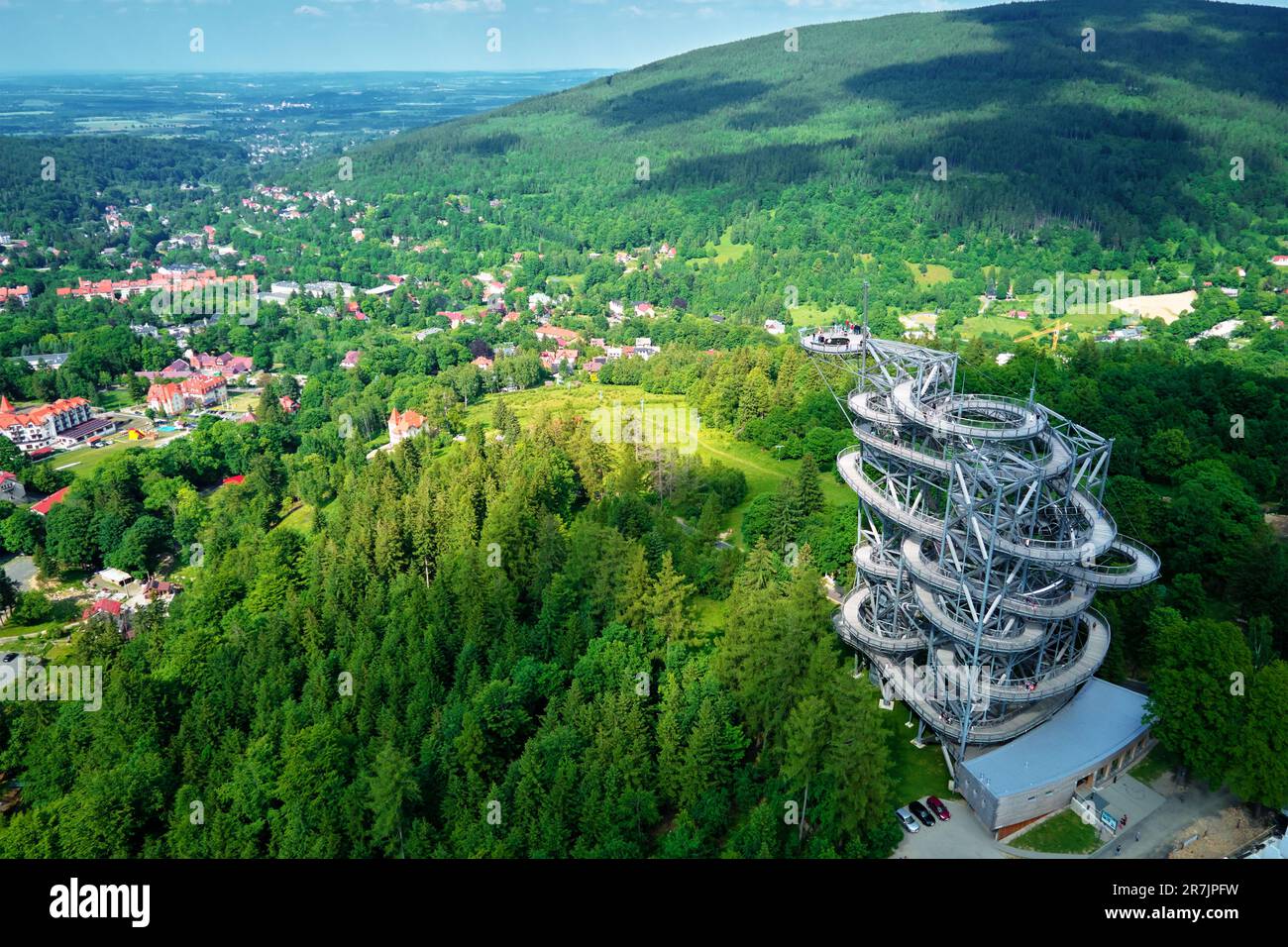 Aerial view sky walk spiral hi-res stock photography and images - Alamy