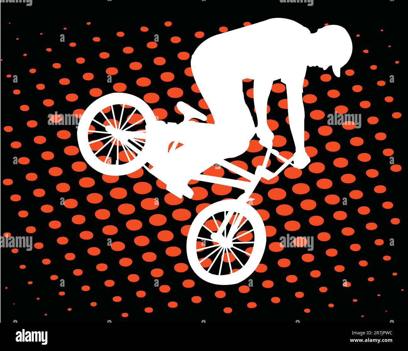 bmx biker on the abstract background Stock Vector Image & Art - Alamy