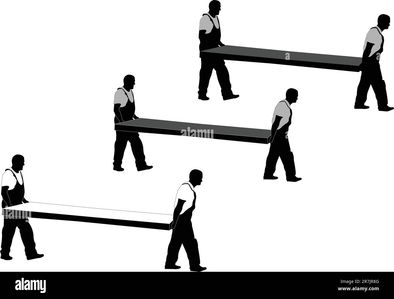 Illustration of workers - vector Stock Vector Image & Art - Alamy