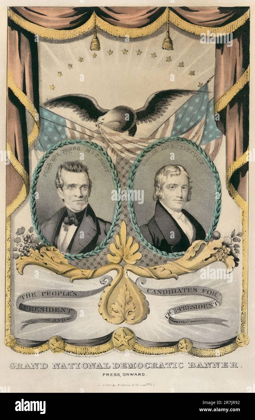 National democratic banner hi-res stock photography and images - Alamy