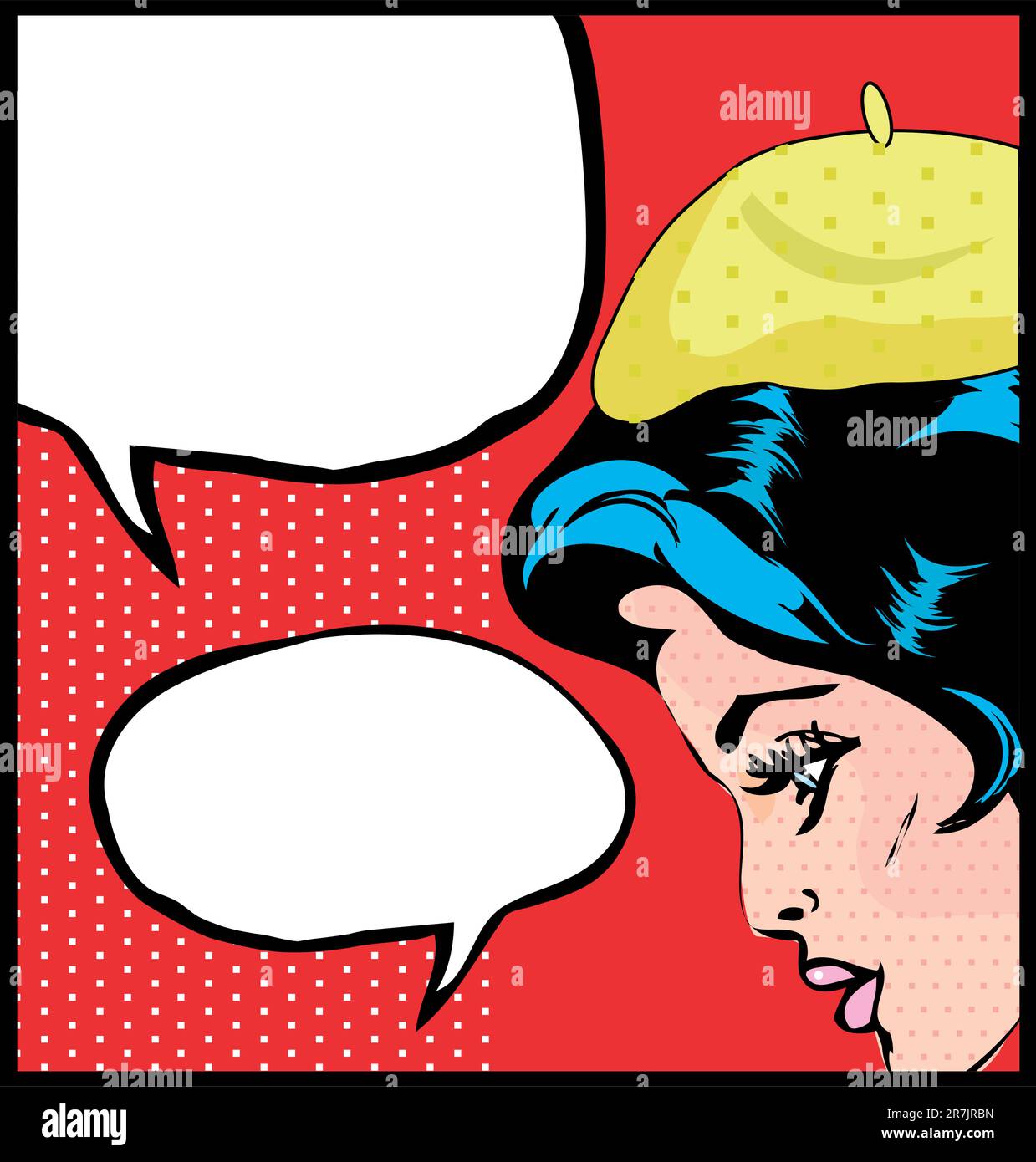 Pop art vector illustration of a woman Stock Vector Image & Art - Alamy