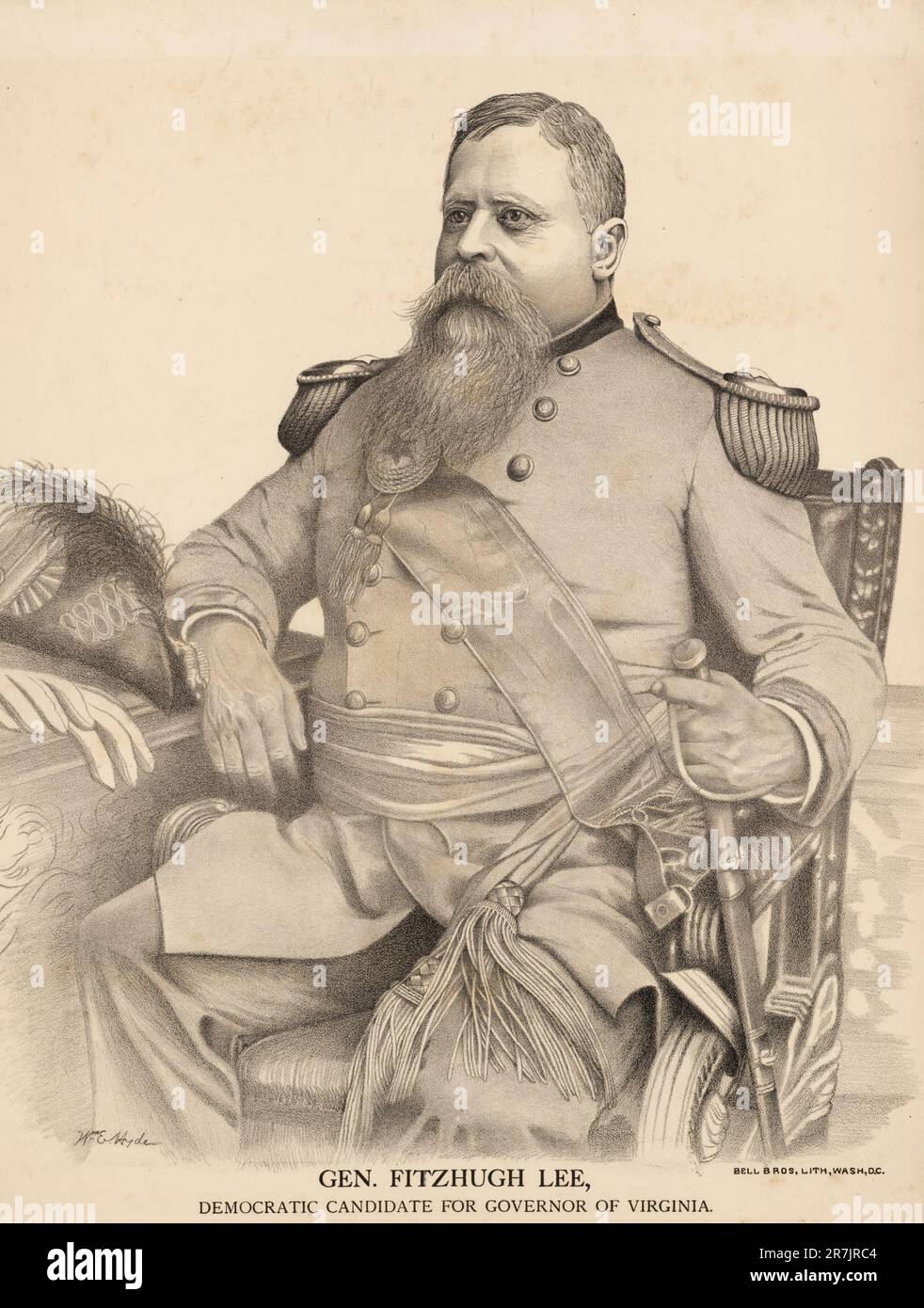 Fitzhugh Lee c. 1884 Stock Photo - Alamy