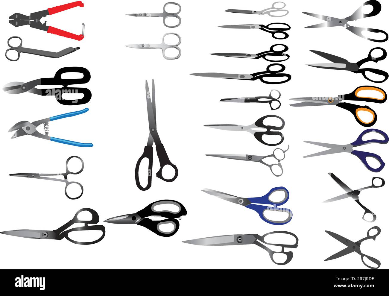 Trim cut scissors clipart Cut Out Stock Images & Pictures - Alamy
