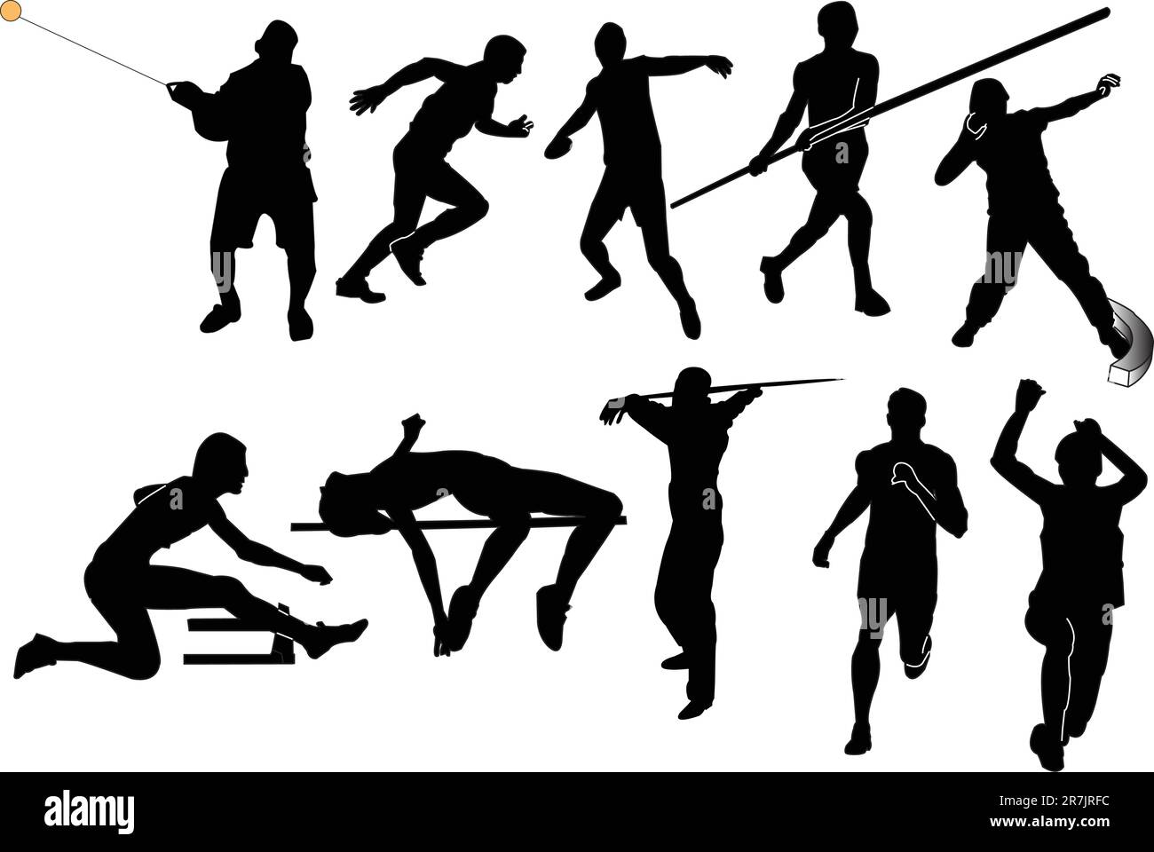 athletics collection - vector Stock Vector Image & Art - Alamy