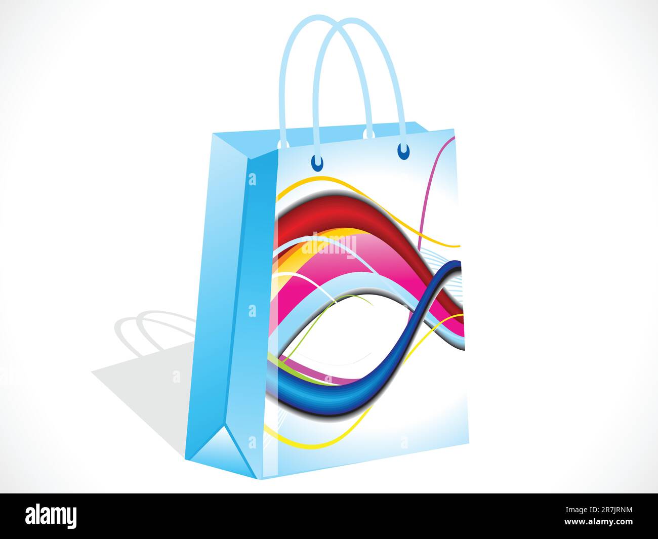 abstract colorful shopping bag vector illustration Stock Vector Image ...