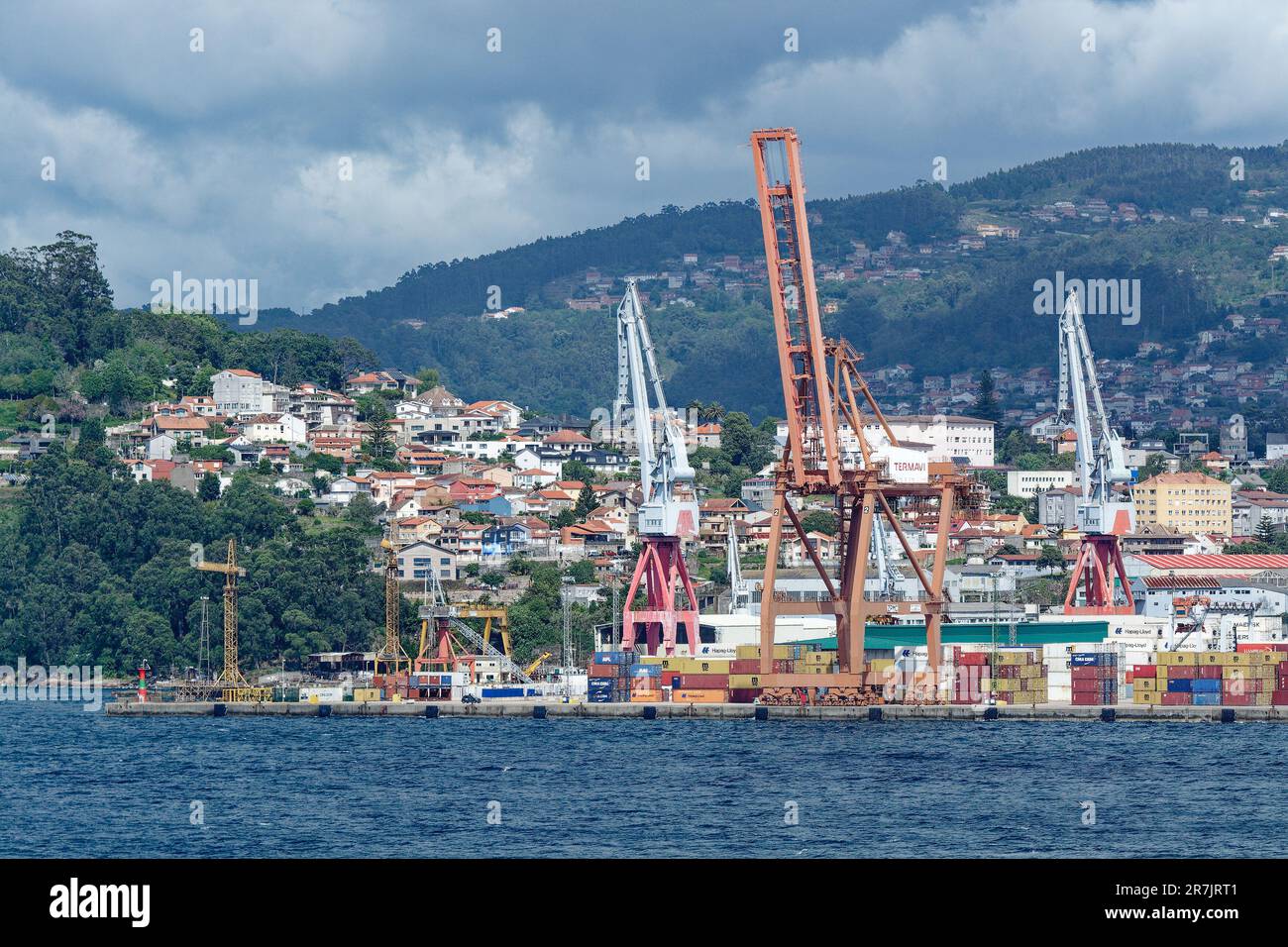 Harbor Container Cranes from around the World. Intermodal Container ...