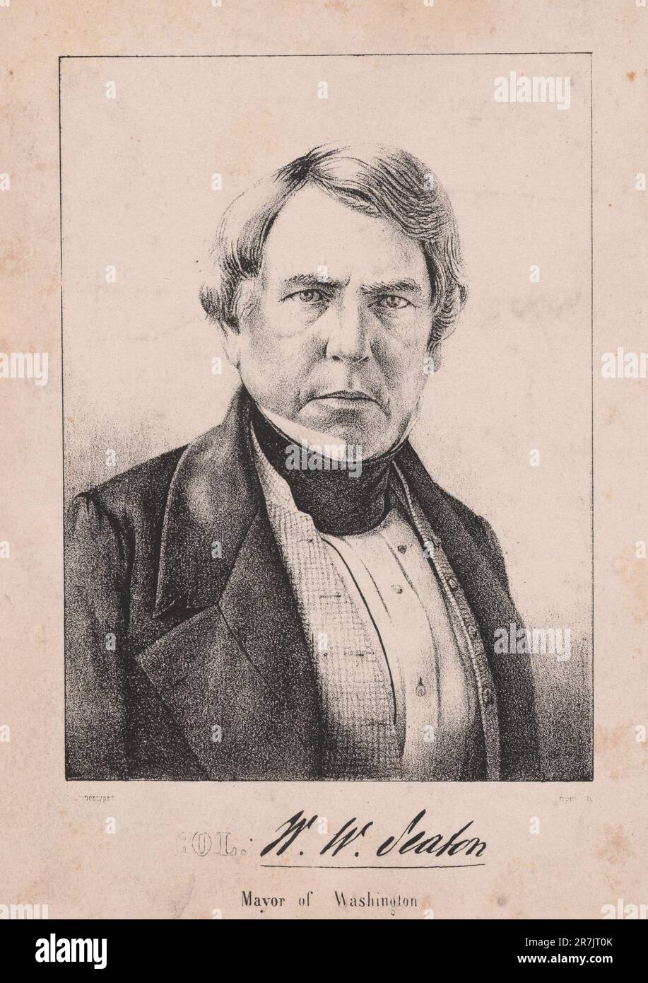 William W. Seaton 1847 Stock Photo - Alamy