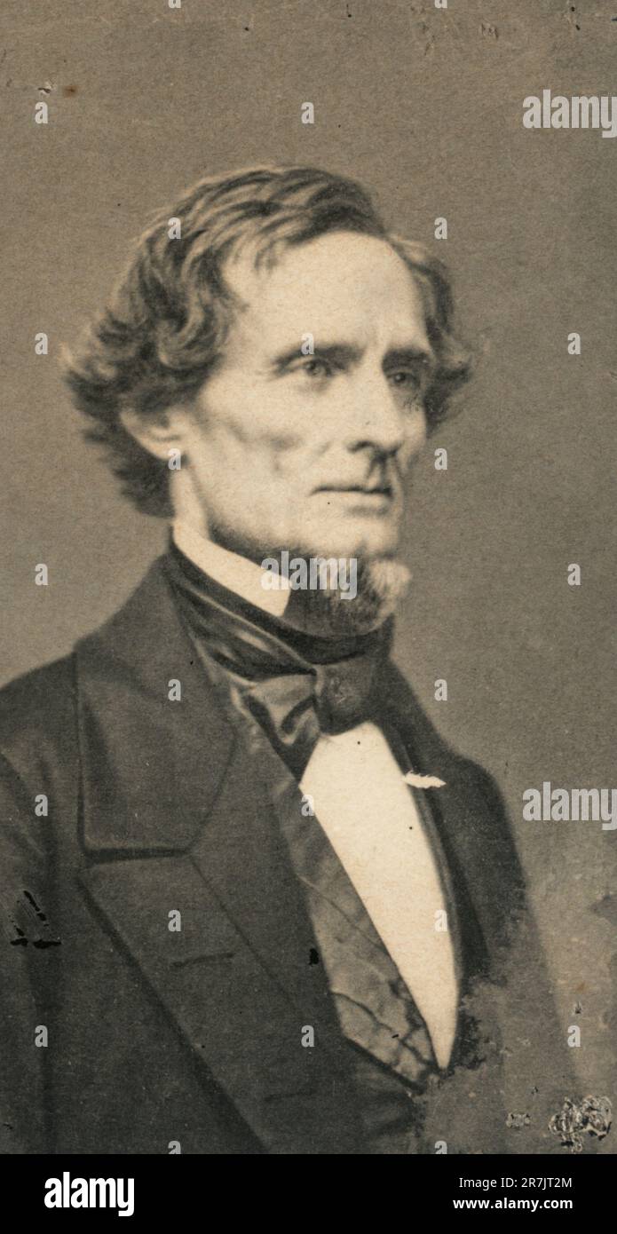 Jefferson Davis c. 1860 Stock Photo - Alamy