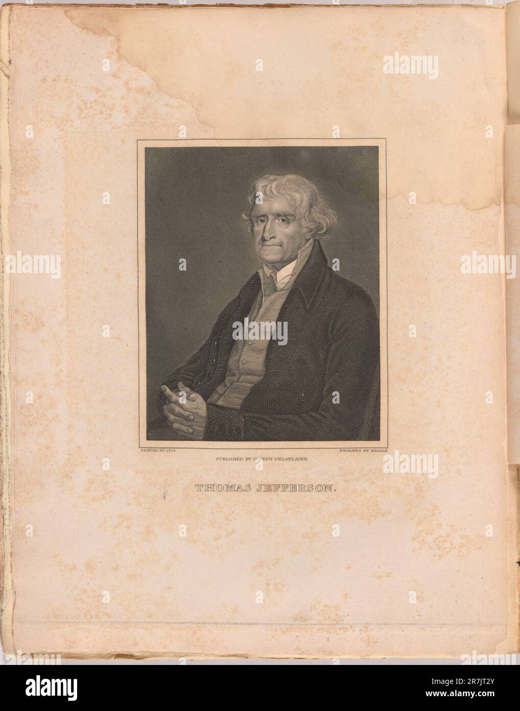 Thomas Jefferson 1816 Stock Photo - Alamy