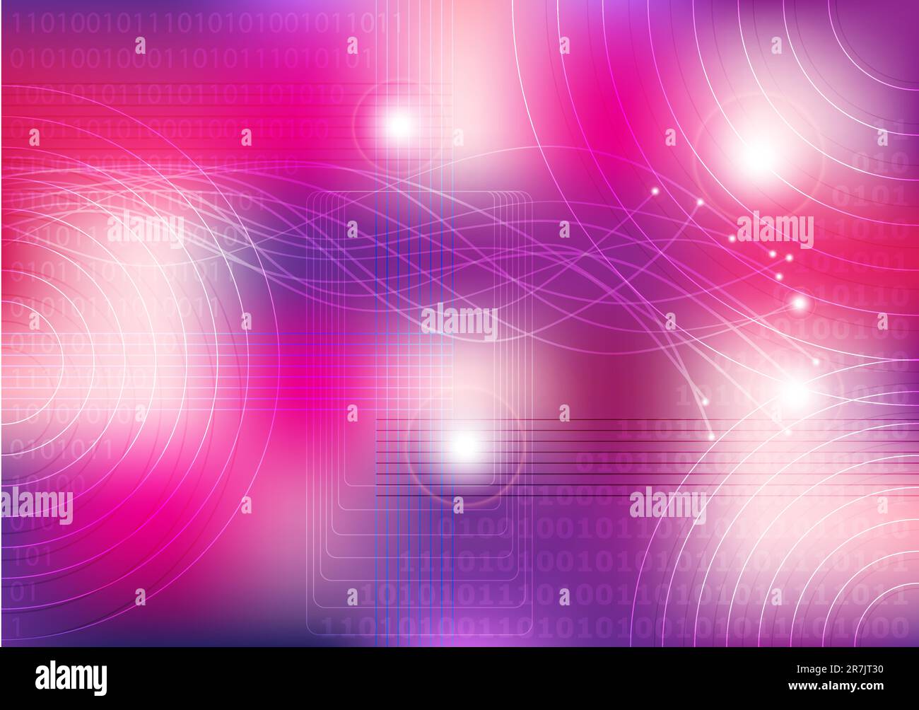 Pink neon wave light on Stock Vector Images - Alamy