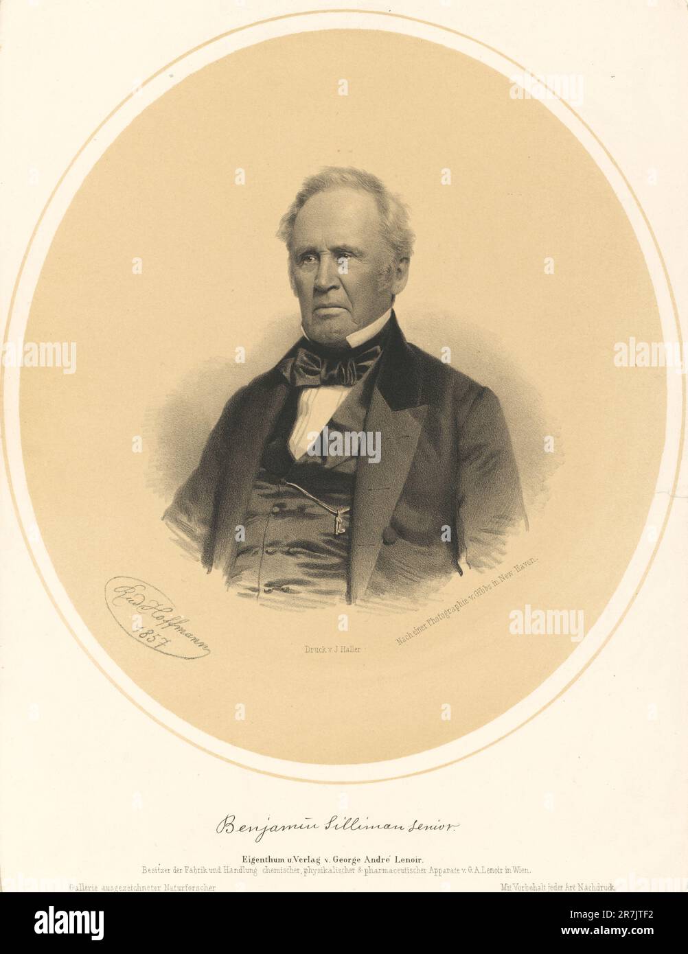 Benjamin Silliman 1857 Stock Photo - Alamy