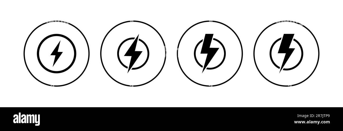 Power icon set. Power Switch Icon. Electric power Stock Vector Image ...