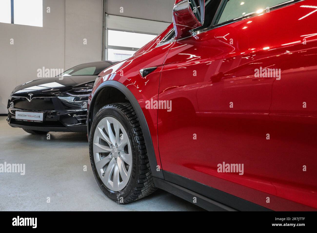 June 16.2023. Russia. Moscow. . The work of the showroom for the sale ...