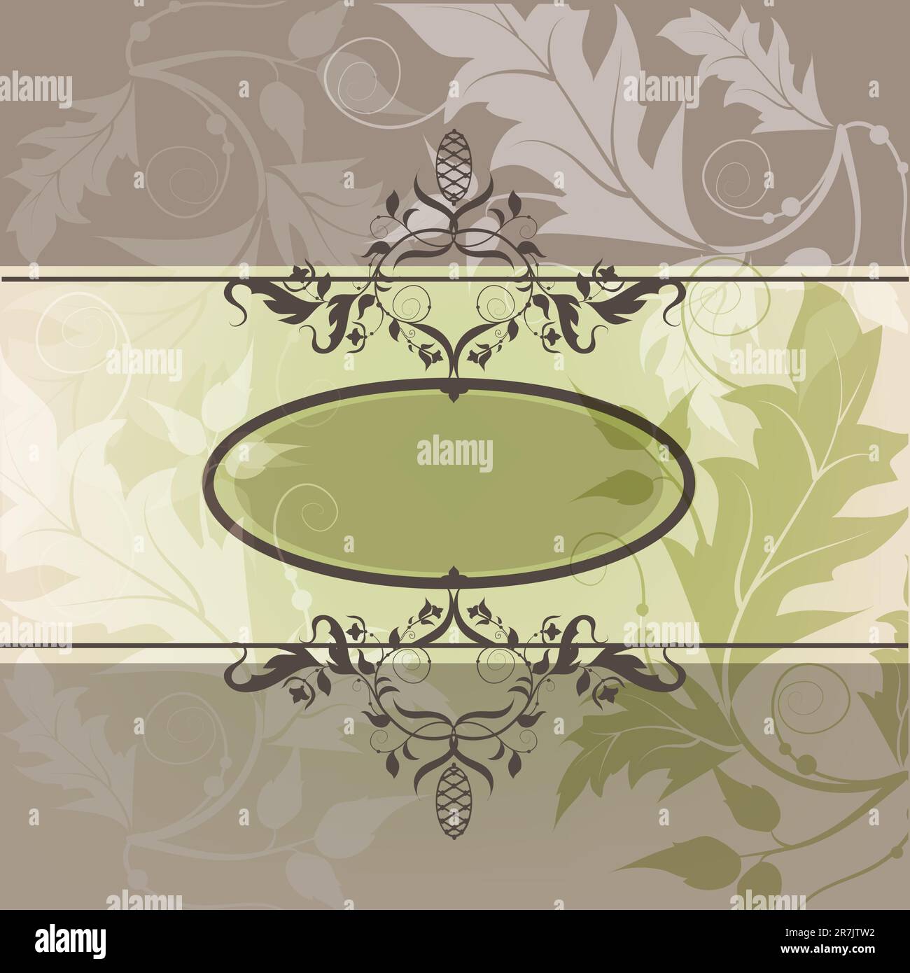 Decorative classic background with place fore text Stock Vector Image ...