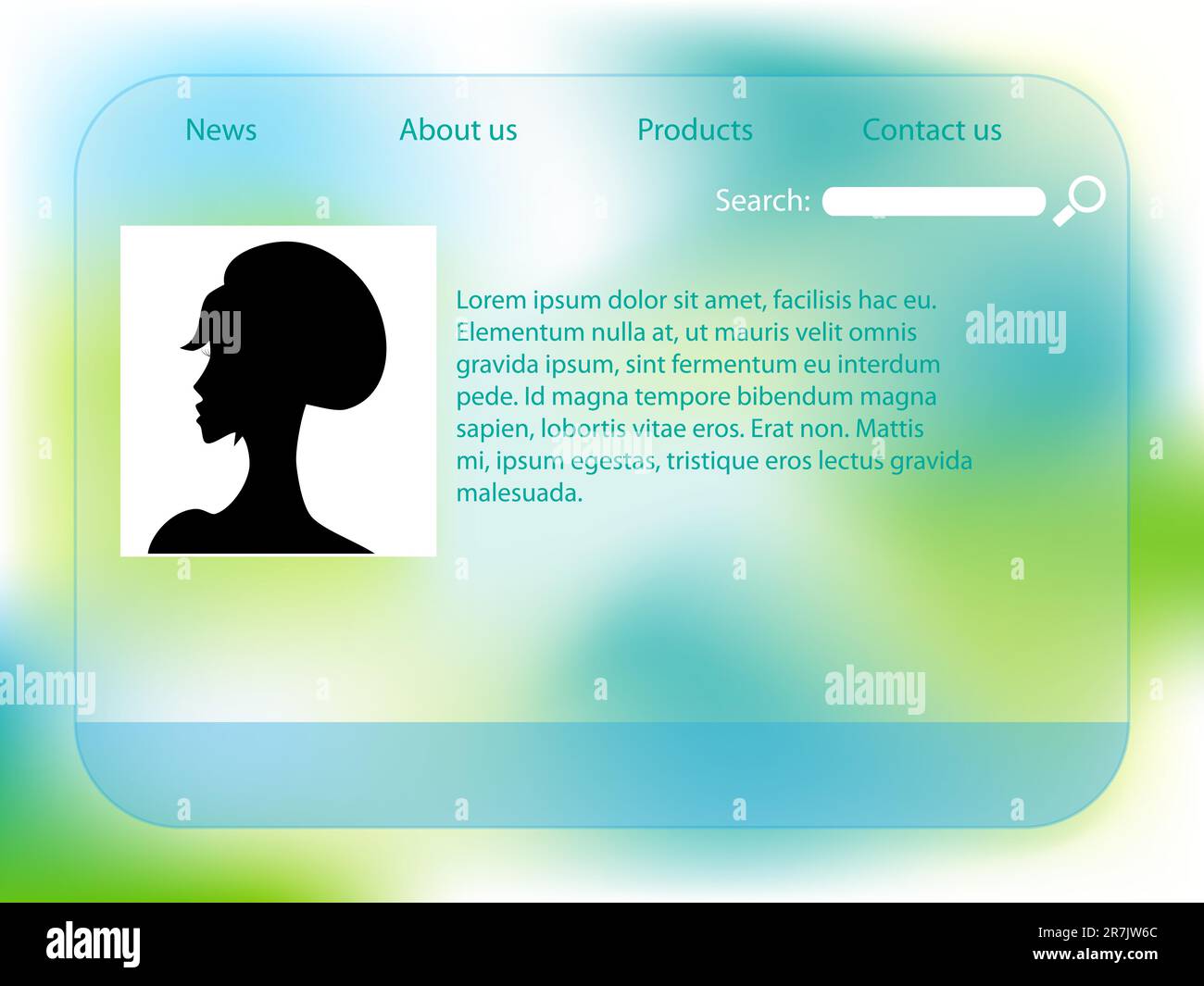 Vector green website template Stock Vector Image & Art - Alamy