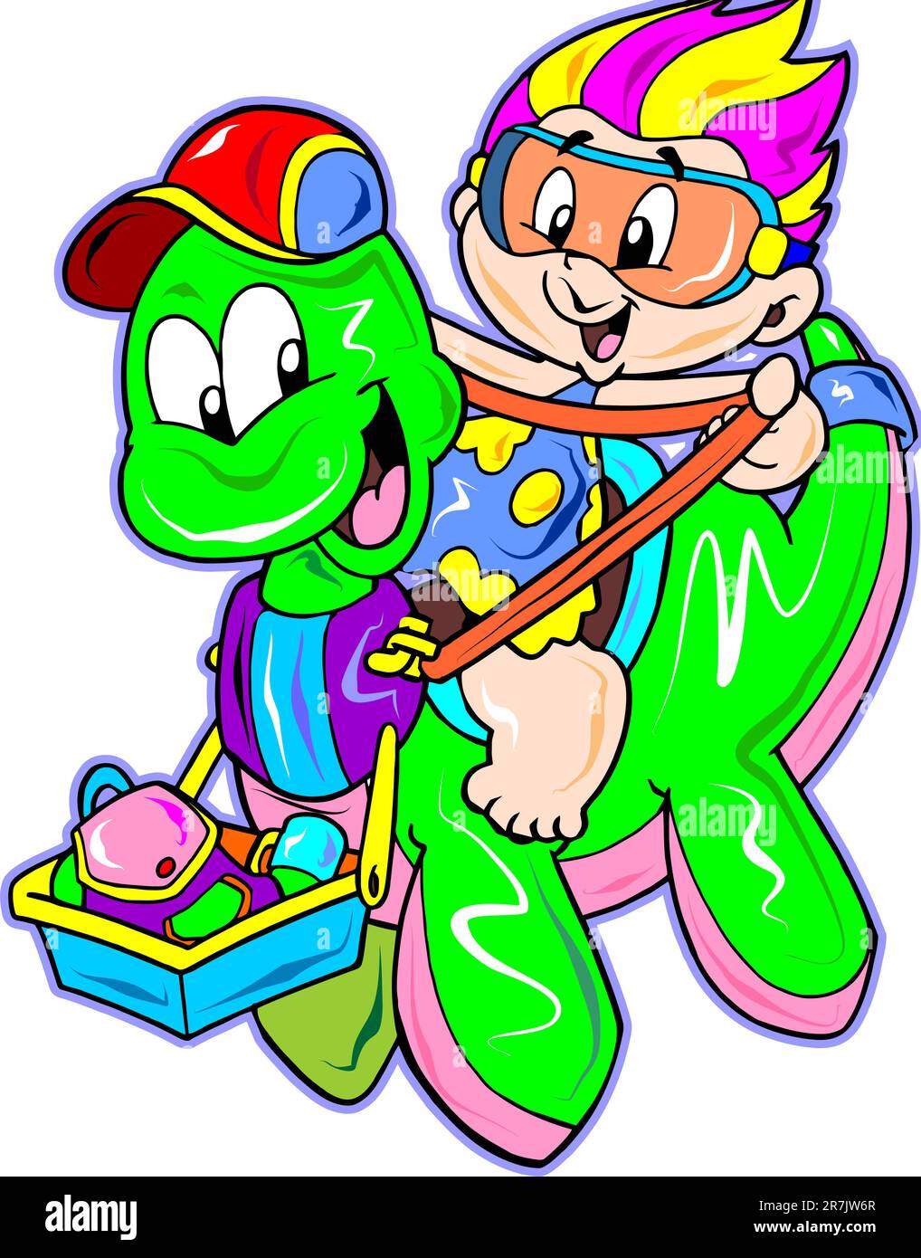 A Digitally Illustrated Happy Cartoons Stock Vector Image And Art Alamy