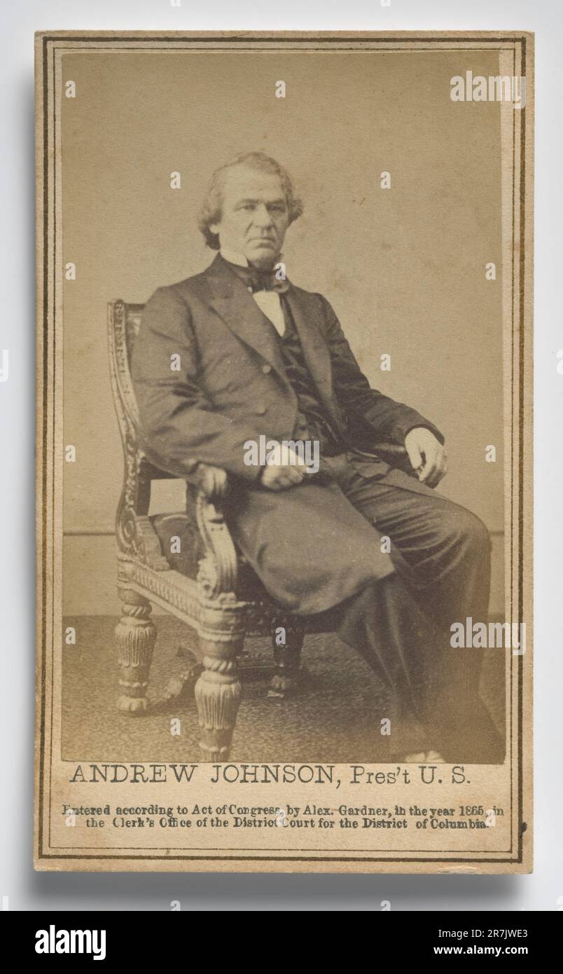 Andrew Johnson 1865 Stock Photo - Alamy