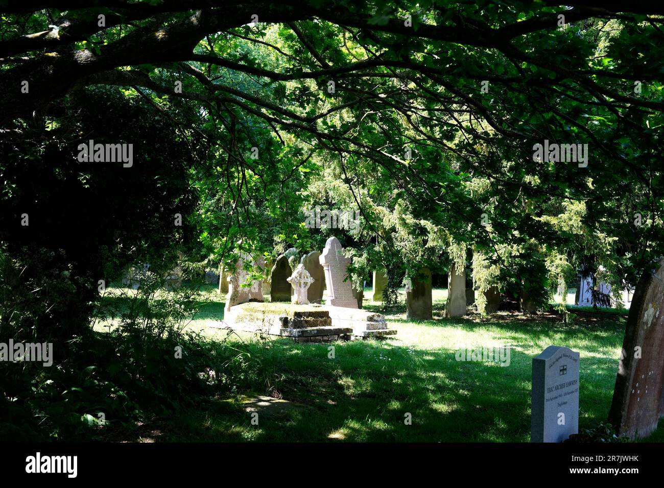 holy cross church graveyard,goodnestone,kent county,uk june 2023 Stock ...