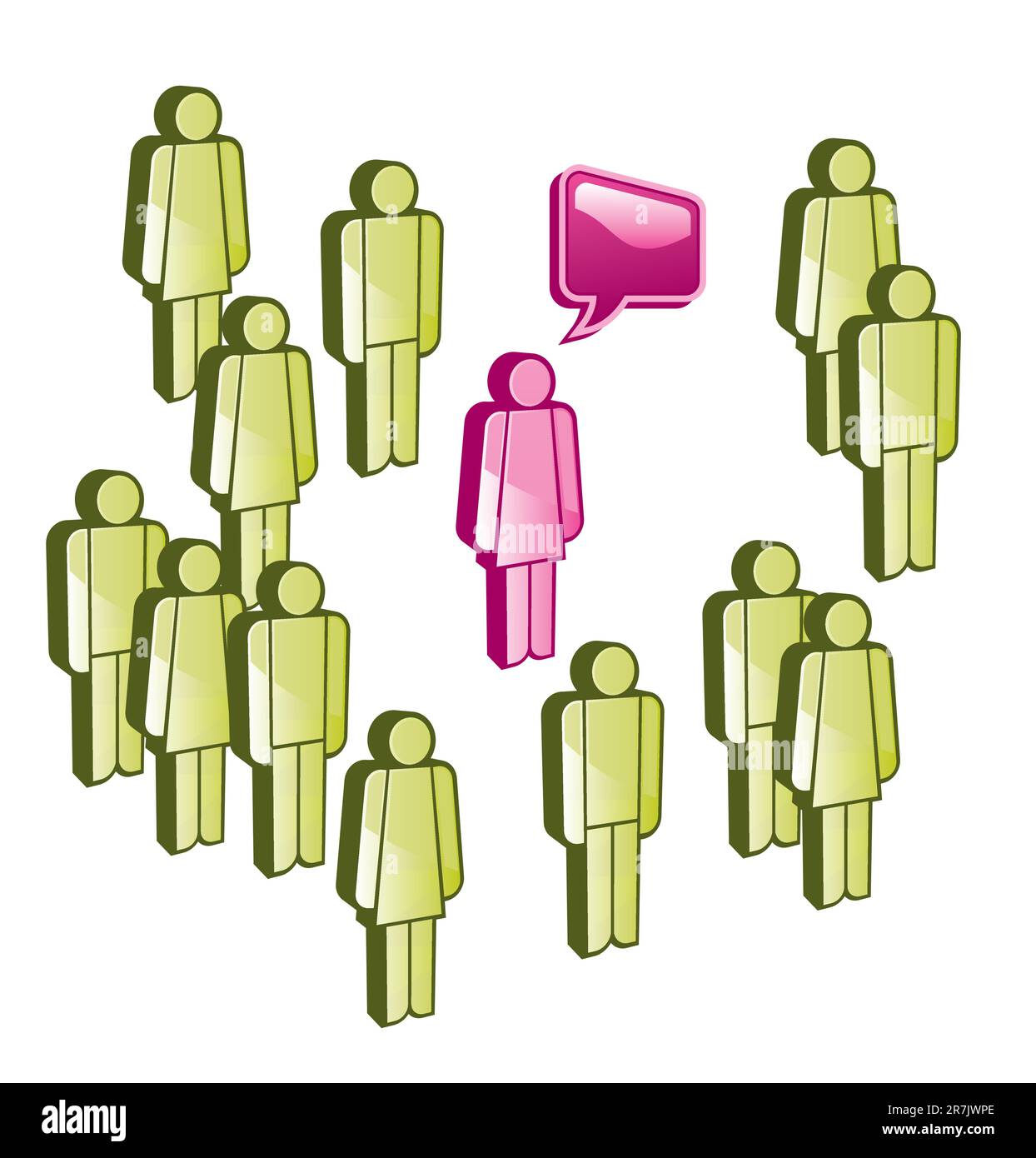 Man different speech bubbles hi-res stock photography and images - Alamy