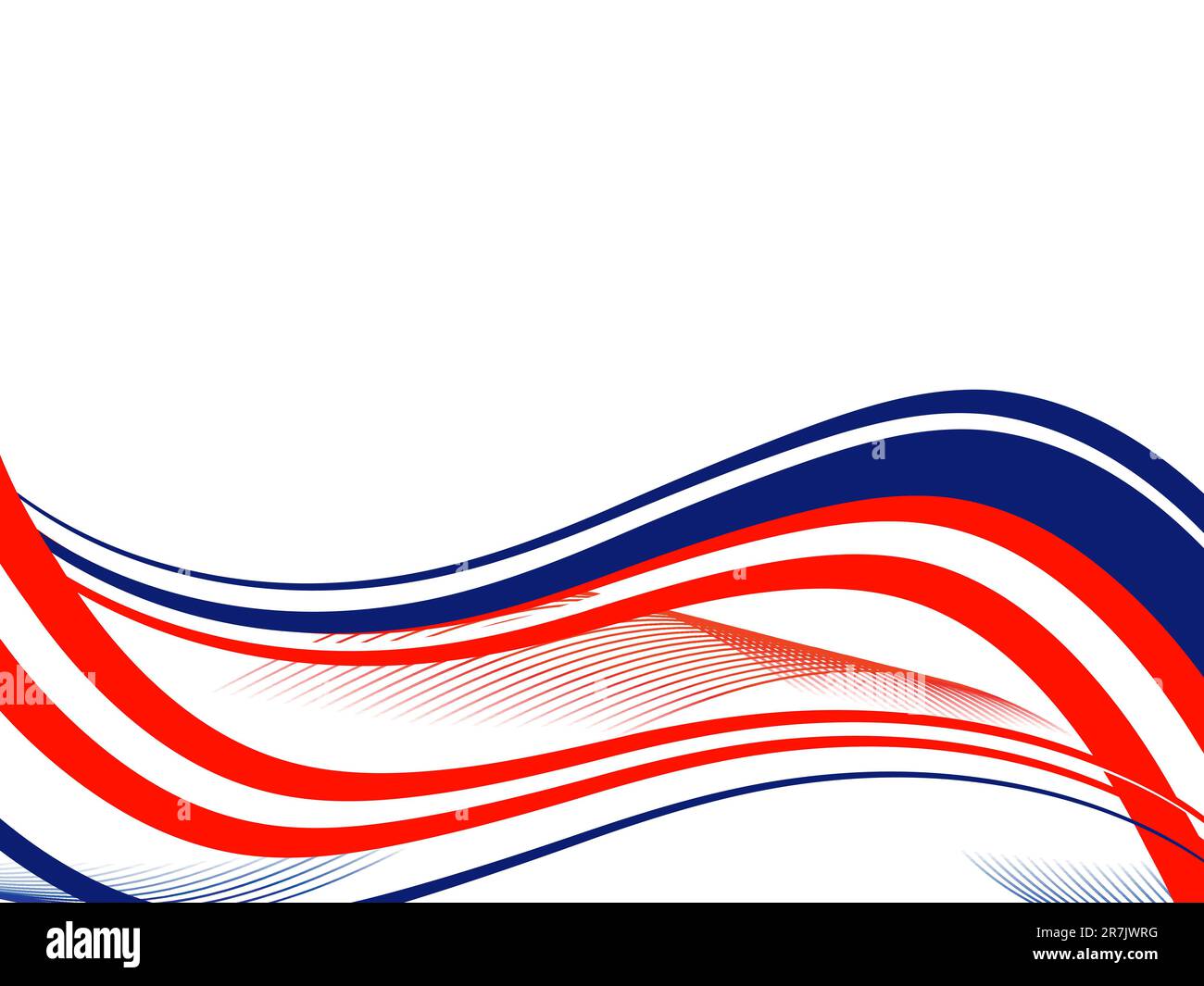 vector eps 10 illustration of blue and red lines on white background ...
