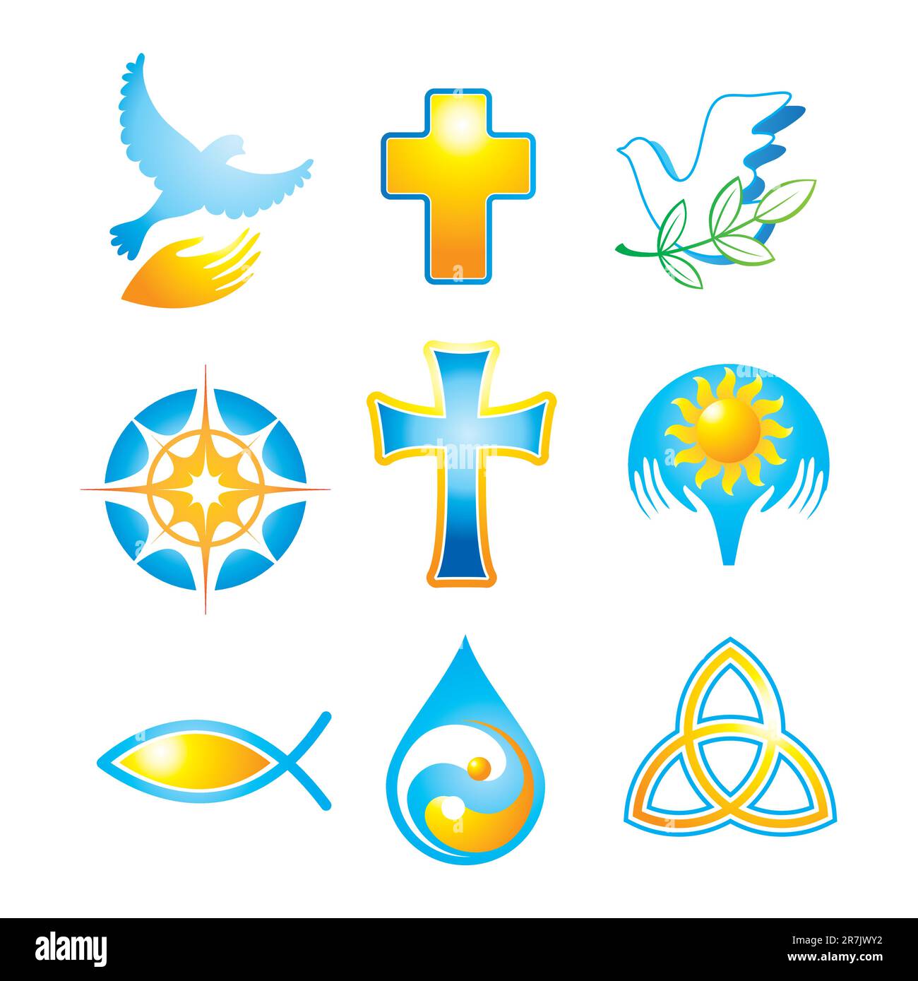 Icon collection peace Cut Out Stock Images & Pictures - Alamy