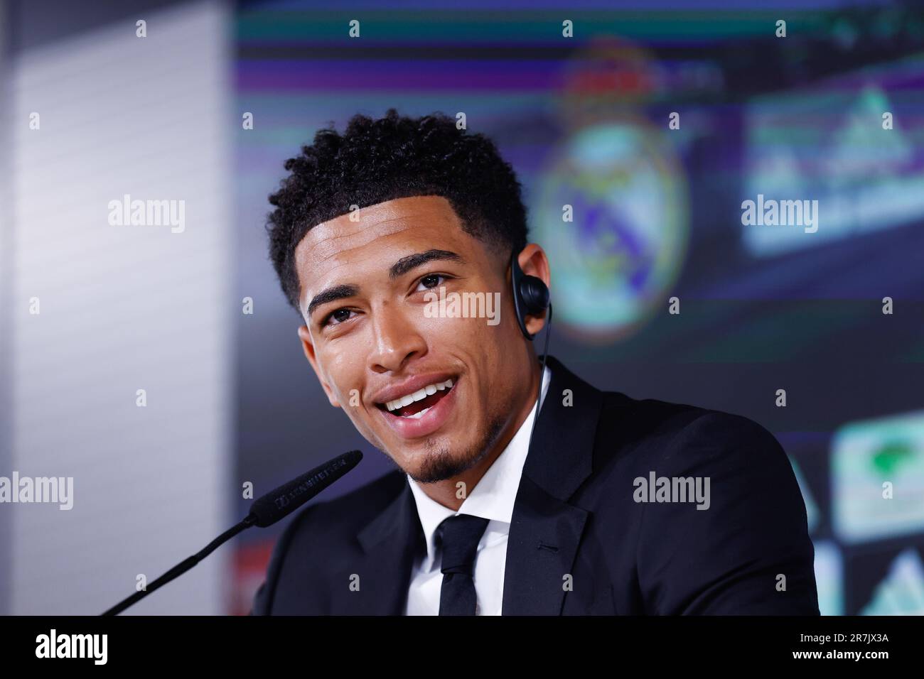 Press conference with Jude Bellingham during his presentation as new ...