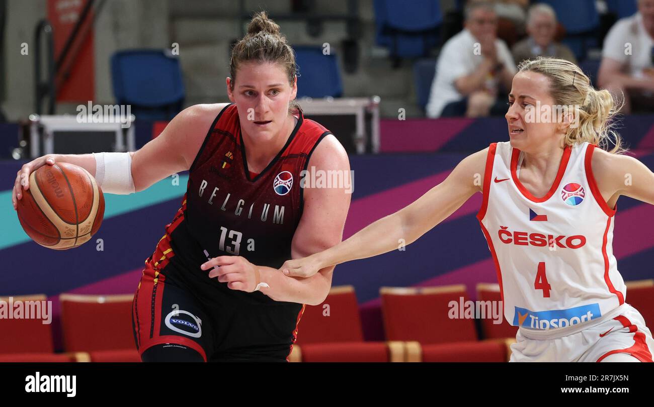 Tel Aviv, Israel. 16th June, 2023. Belgium's Kyara Linskens and Czech ...