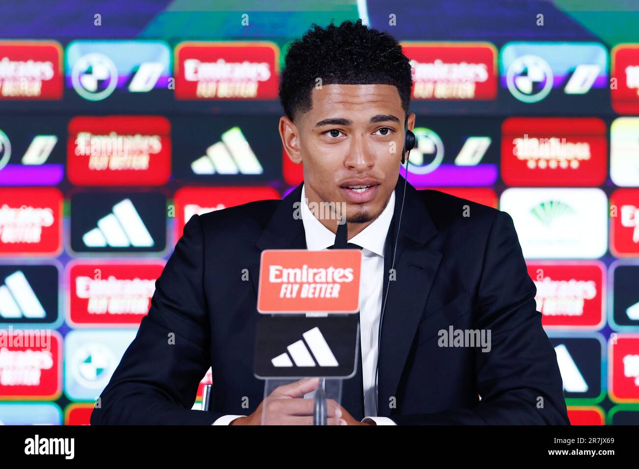 Press conference with Jude Bellingham during his presentation as new ...