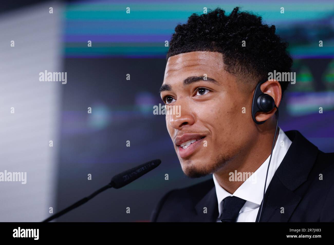 Press conference with Jude Bellingham during his presentation as new ...