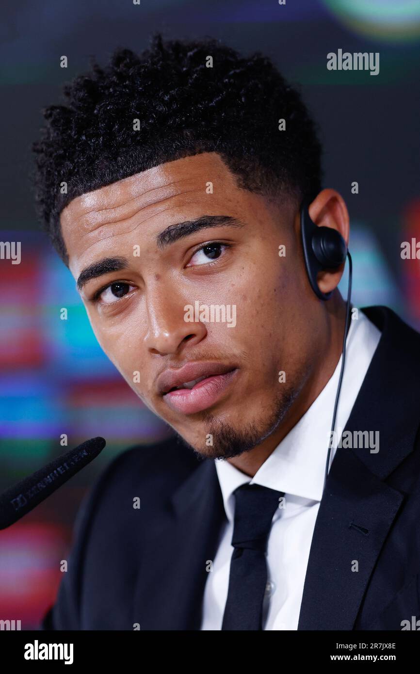 Press conference with Jude Bellingham during his presentation as new ...