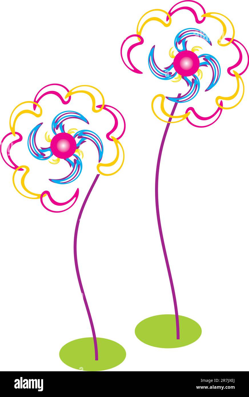 Dandelion stalk Stock Vector Images - Alamy